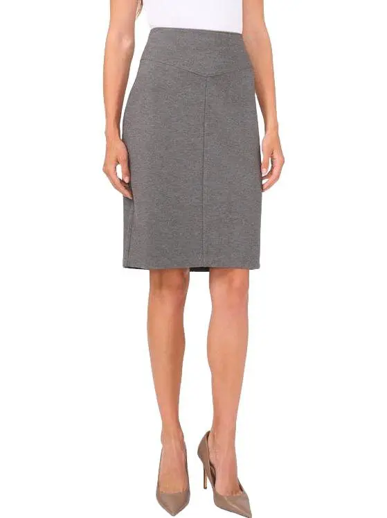 Halogen Seamed Pencil Skirt - Silver Smoke