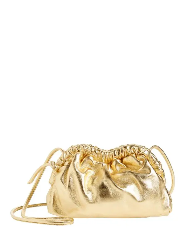 MANSUR GAVRIEL Mini Cloud Metallic Clutch - Gold