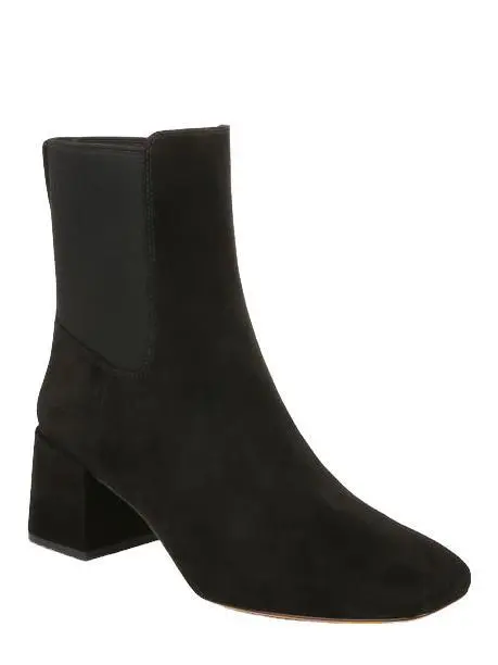 Vince Kimmy Suede Booties - Black