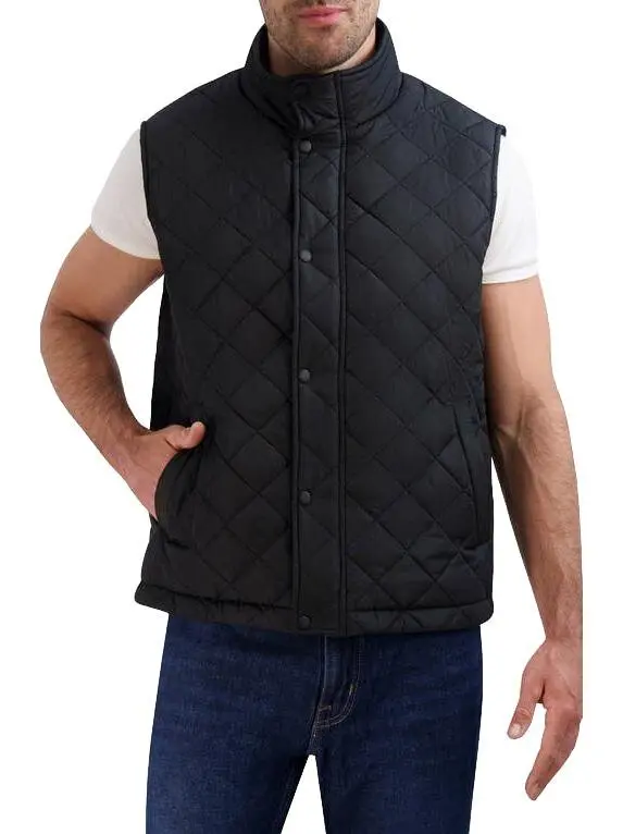 Cole Haan Quilted Vest - Black