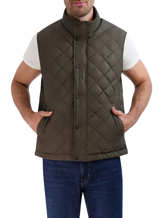 Cole Haan Quilted Vest - Olive