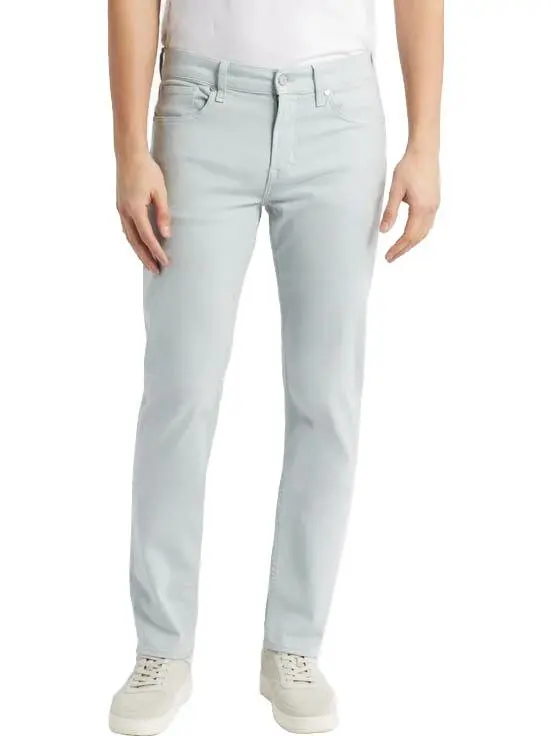 7 For All Mankind Slimmy Luxe Performance Plus Slim Fit Pants - Light Blue