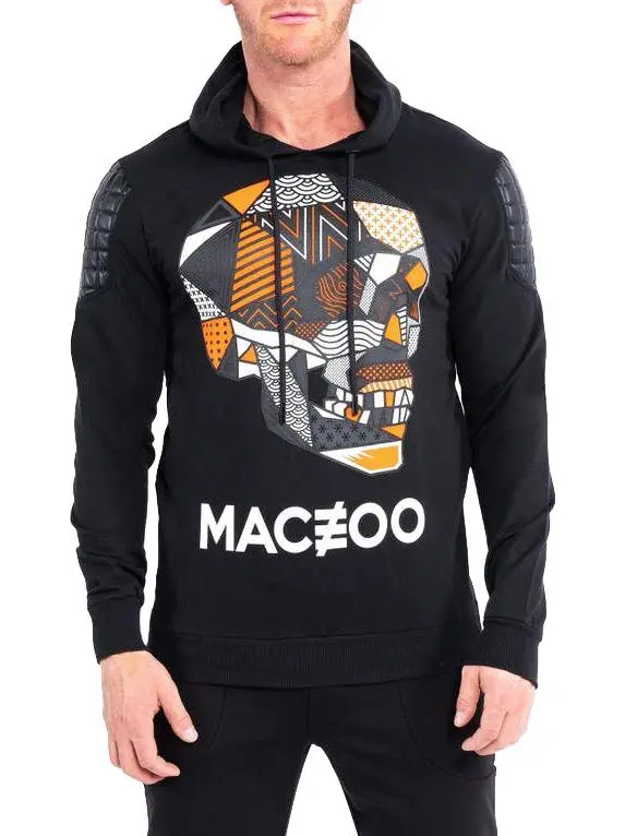 MACEOO Skull Hoodie - Black