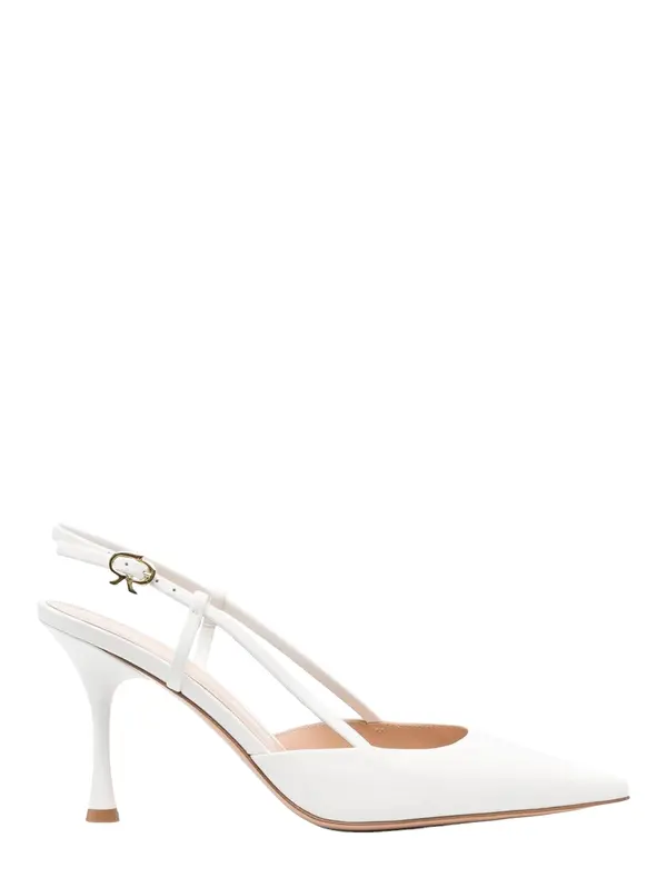 GIANVITO ROSSI Ascent 85mm Slingback Pumps - White