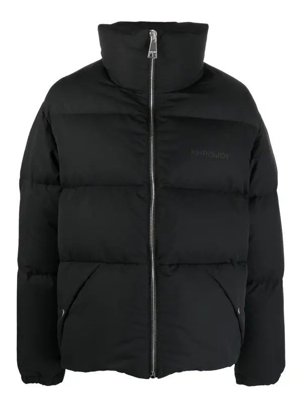 Khrisjoy Stitch-detail Puffer Jacket - Black