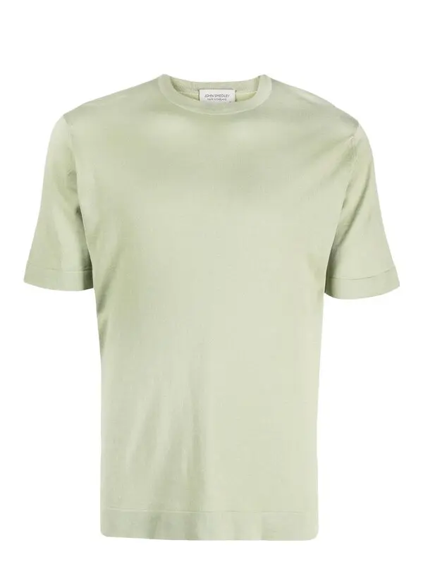 John Smedley Crew-neck Cotton T-shirt - Green