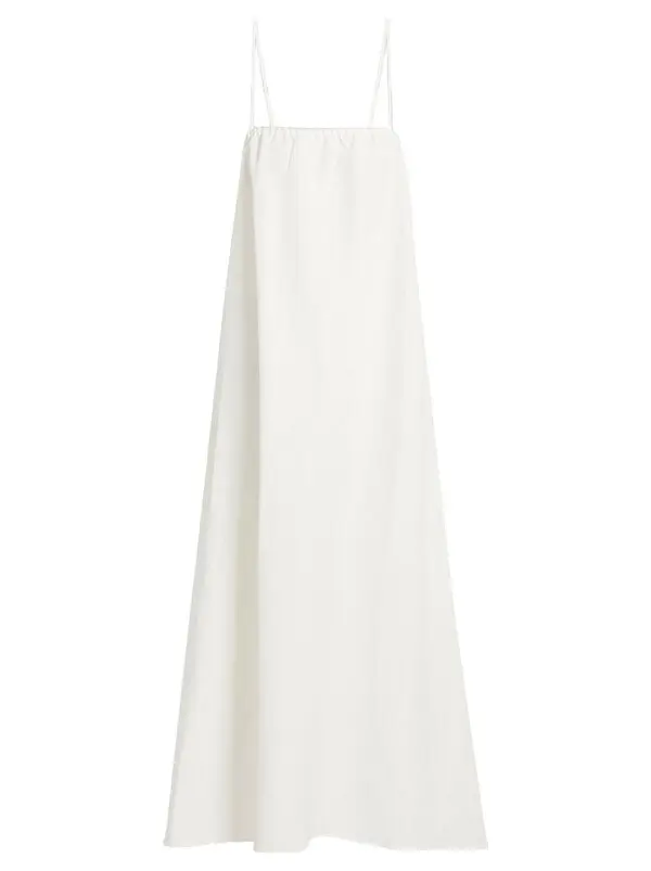 Onia Linen-blend Maxi Dress - Off-white