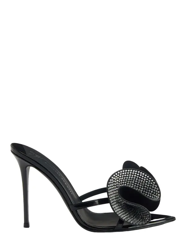 GIUSEPPE ZANOTTI 115mm Intriigo Charmante Sandals - Black