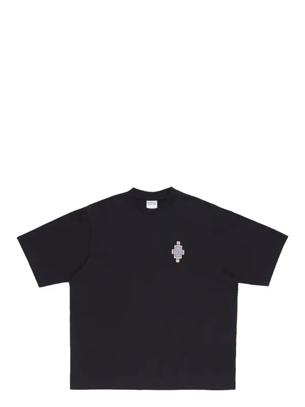 COUNTY OF MILAN Optical Cross Cotton T-shirt - Black