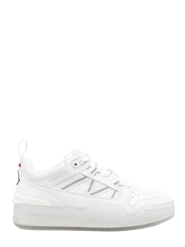 Moncler Pivot Leather Sneakers - White
