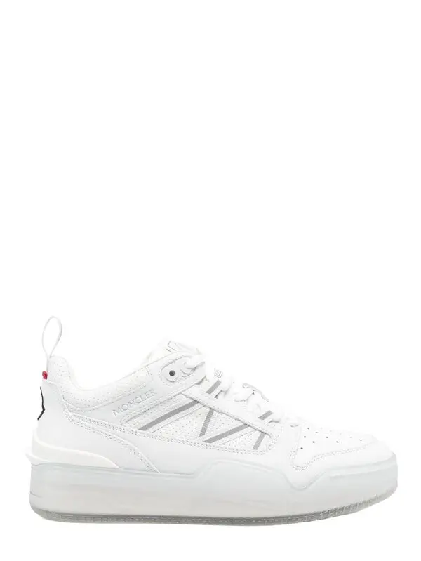 Moncler Pivot Leather Sneakers - White