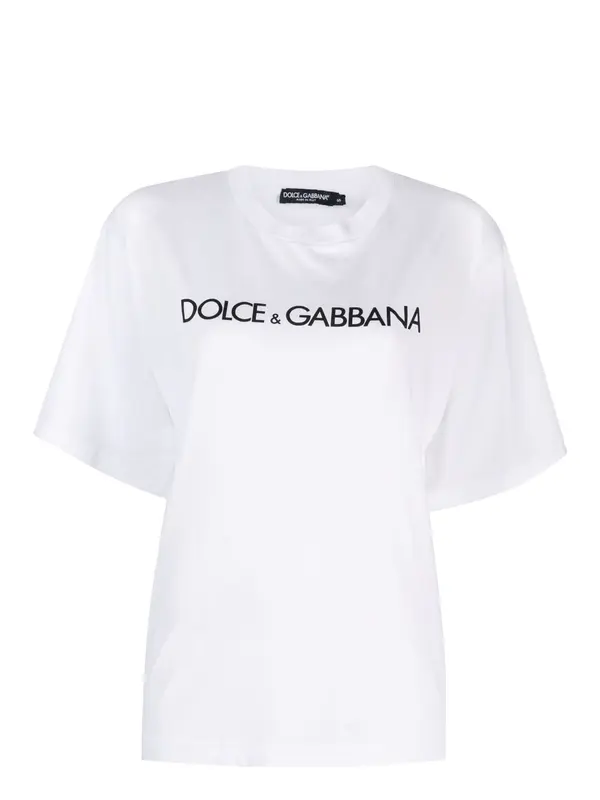 Dolce & Gabbana Logo-print Cotton T-shirt - White