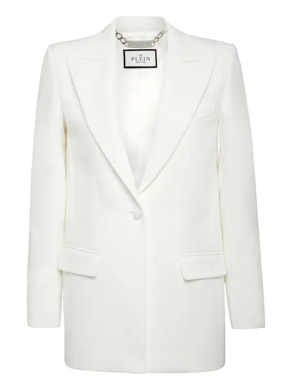 Philipp Plein Cady Single-breasted Blazer - White