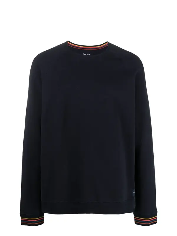 Paul Smith Contrasting-trim Sweatshirt - Blue