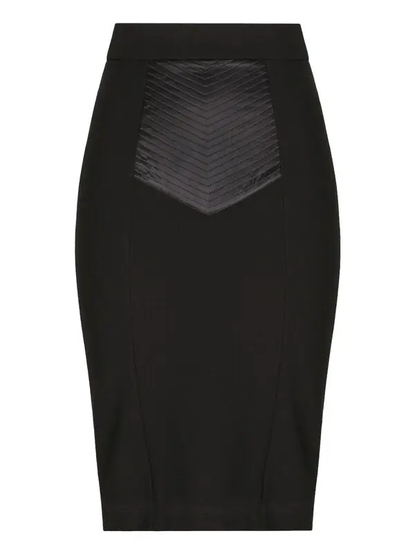 Dolce & Gabbana High-waisted Midi Skirt - Black
