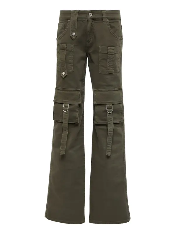 Blumarine Low-rise Cargo Pants - Green