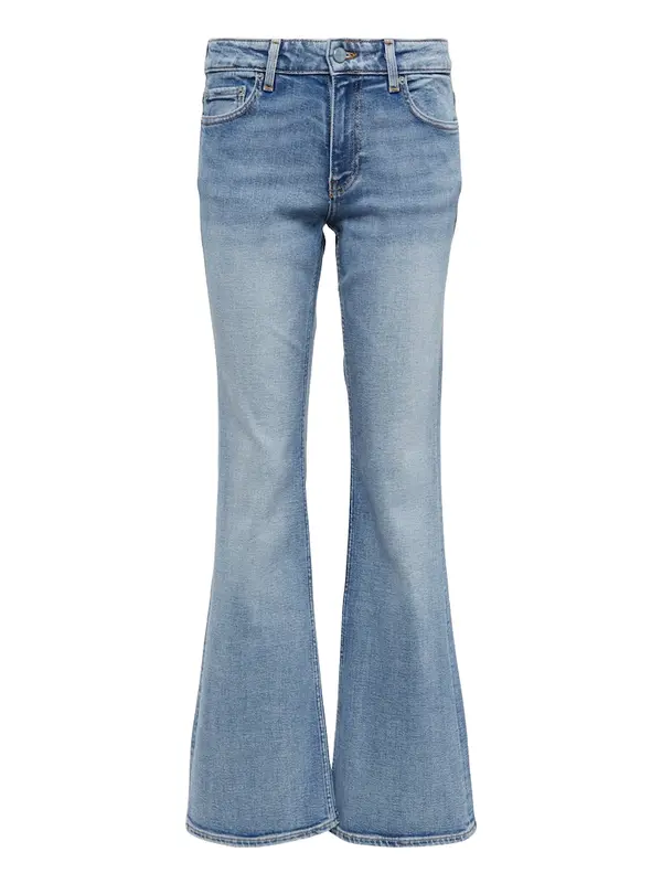 GANNI Mid-rise Flared Jeans - Blue