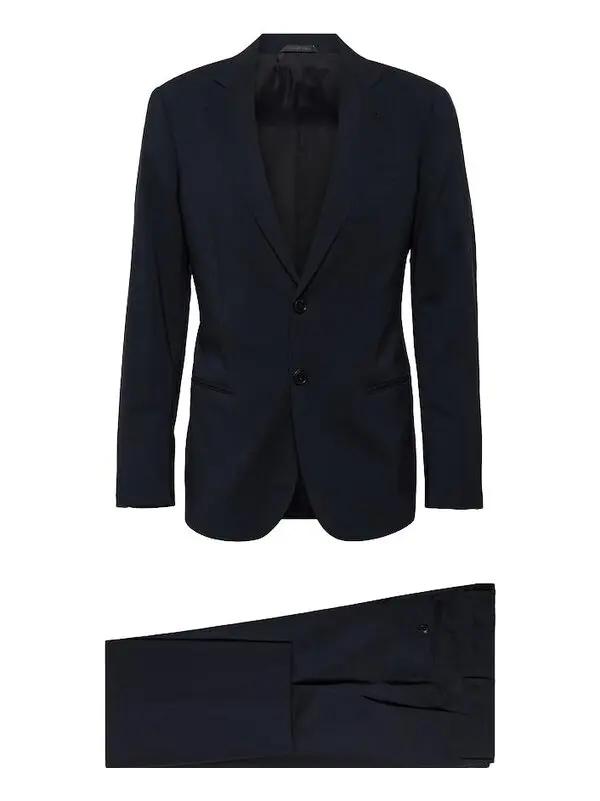 Giorgio Armani Wool Suit - Blue