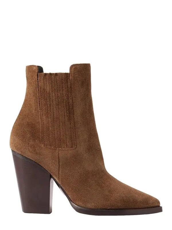 Saint Laurent Theo Ankle Boots - Brown