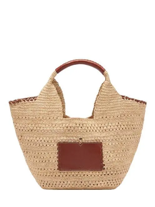 Ba&sh Ara Raffia Tote - Brown