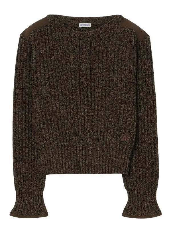 Burberry Wool Cashmere Rib-knit Sweater - Green Green