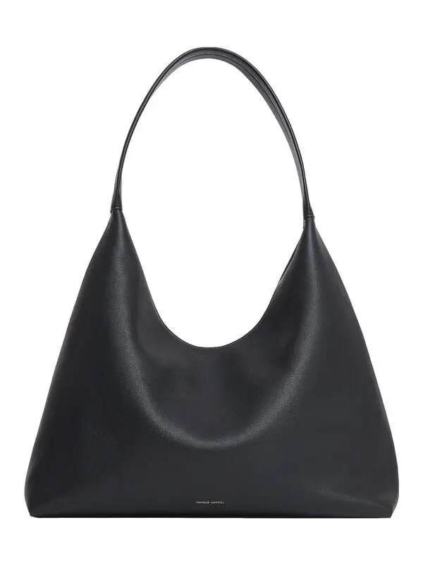 MANSUR GAVRIEL Maxi Candy Leather Hobo Bag - Black