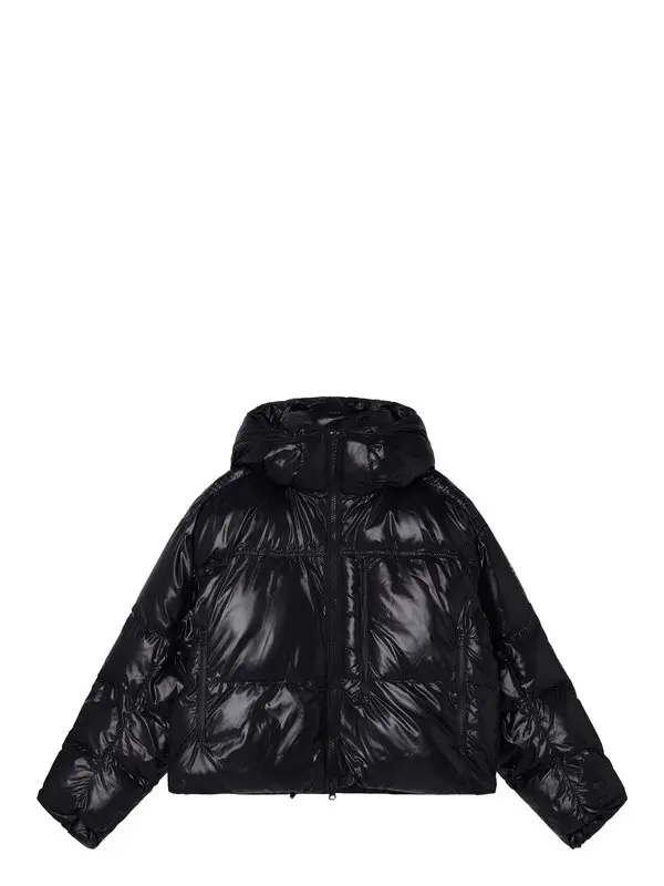 Stella McCartney Truenature Short Padded Coat - Black