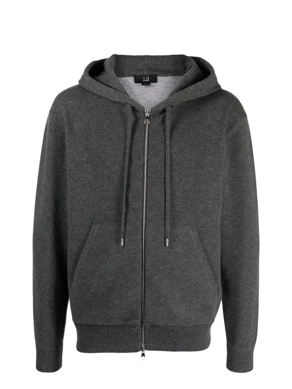 Dunhill Long-sleeve Zip-up Hoodie - Grey