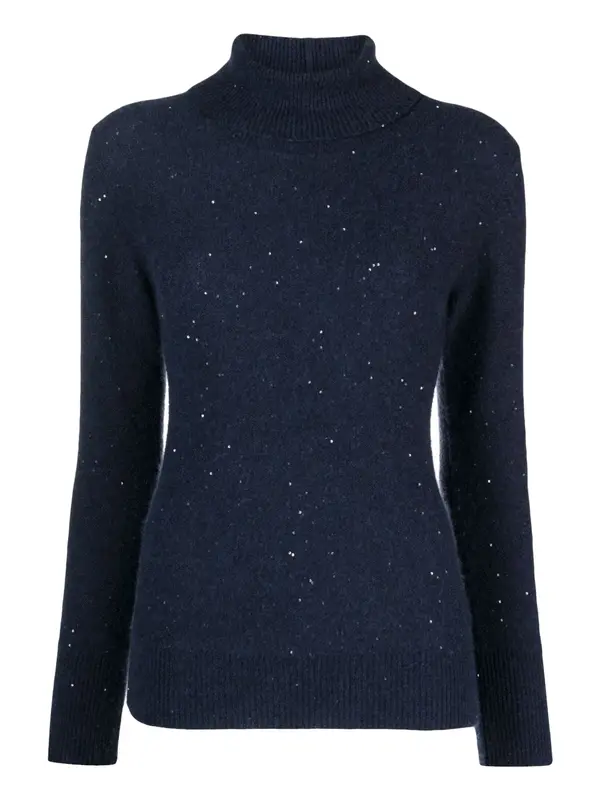 Fabiana Filippi Roll-neck Long-sleeve Jumper - Blue