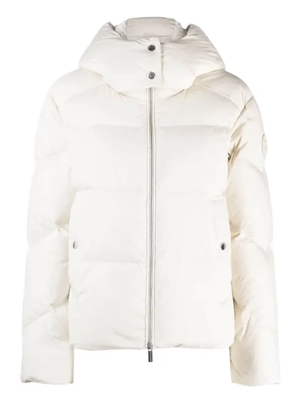 Woolrich Hooded Puffer Jacket - Neutrals