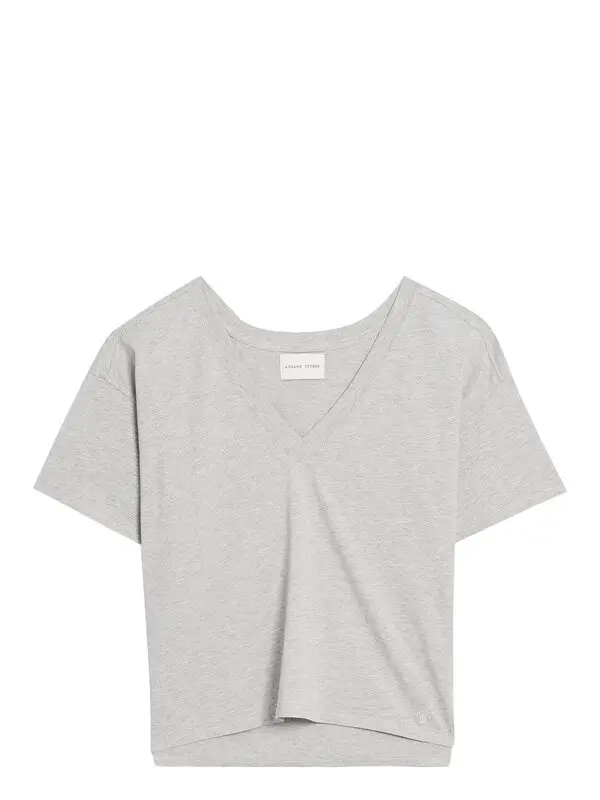 Loulou De Saison Cotton-jersey T-shirt - Light Gray