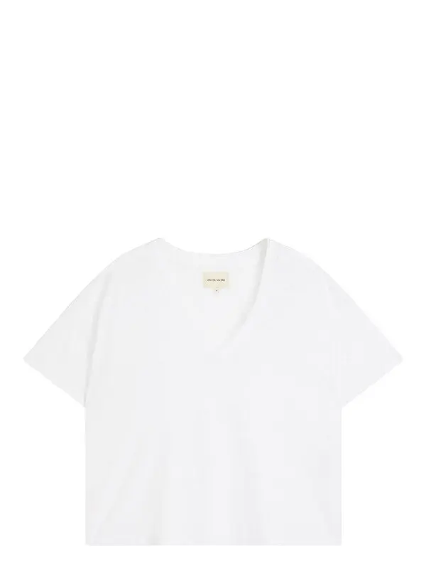 Loulou De Saison Cotton-jersey T-shirt - White