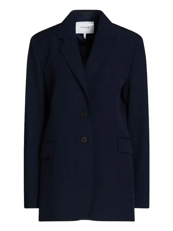 FRAME Woven Blazer - Navy