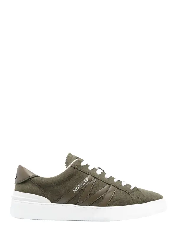 Moncler Monaco Panelled Sneakers - Green