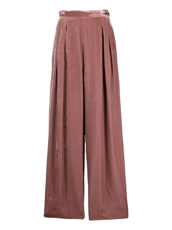 Fabiana Filippi Pleated Wide-leg Trousers - Pink