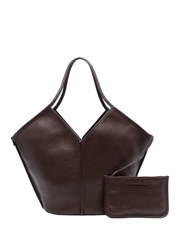 Hereu Calella Leather Tote - Brown