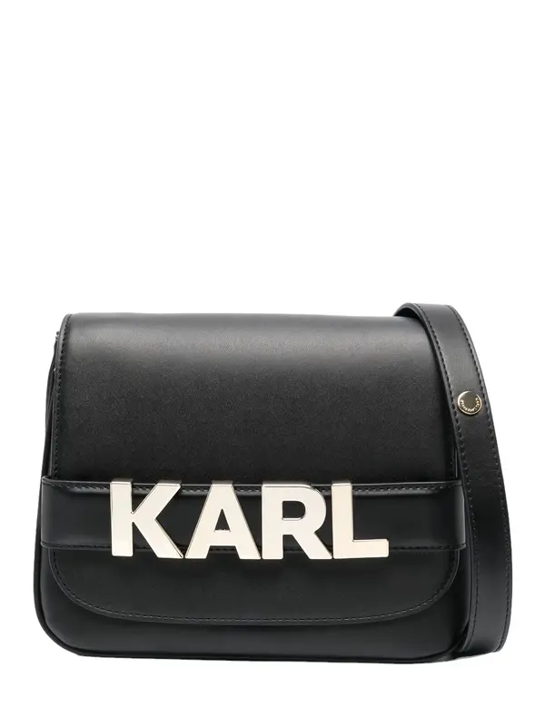 Karl Lagerfeld K/letters Logo-plaque Crossbody Bag - Black