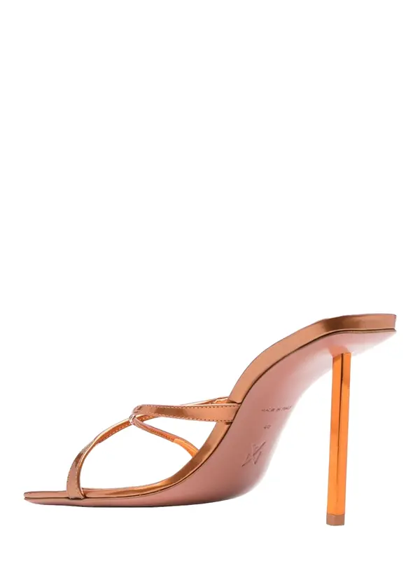 Amina Muaddi 95mm Adriana Sandals - Brown