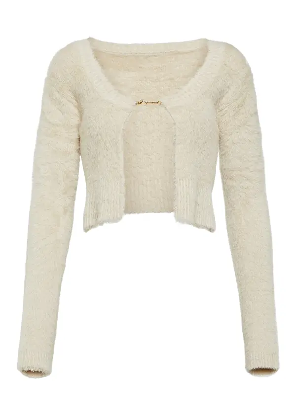 Jacquemus La Maille Neve Manches Longues Cardigan - White