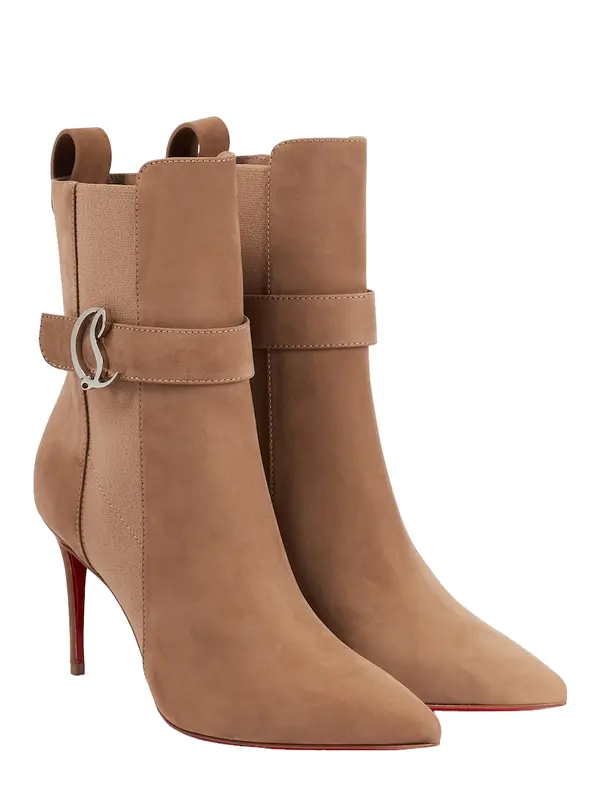 CHRISTIAN LOUBOUTIN Cl Chelsea Booty Ankle Boots - Brown