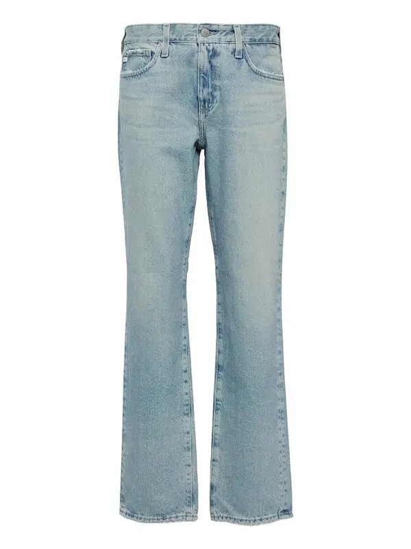Ag Remy Low-rise Straight Leg Jeans - Blue