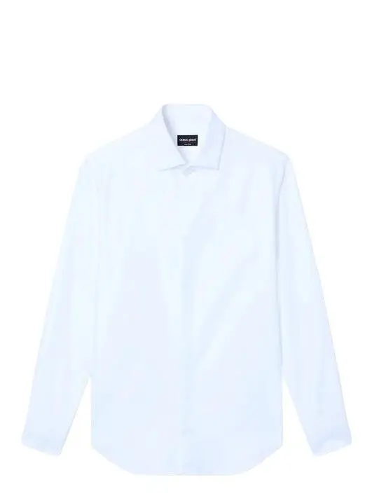 Giorgio Armani Regular-fit Cotton Shirt - White