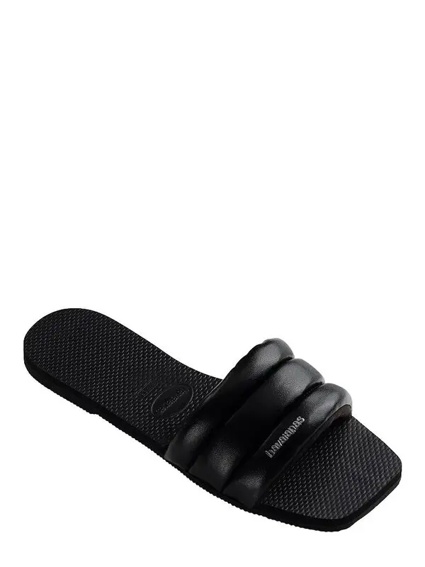 Havaianas You Milan Padded Strap Flip Flop Sandals - Black