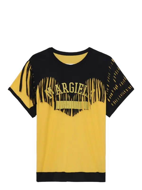 MAISON MARGIELA Décortiqué Fringed T-shirt - Black