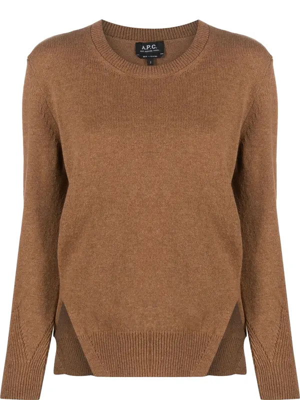 A.p.c. Virgin Wool Jumper - Brown