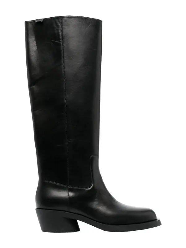 Camper Bonnie 50mm Leather Boots - Black