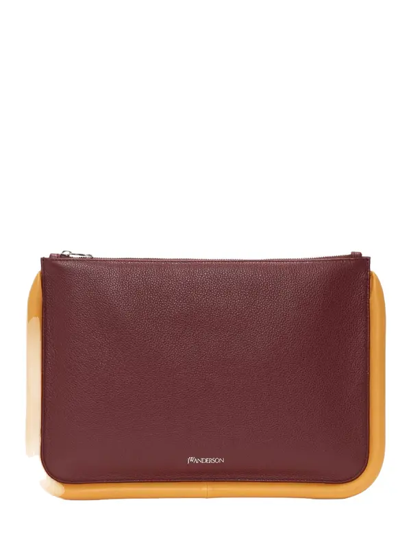 JW Anderson Large Bumper Leather Pouch - Red