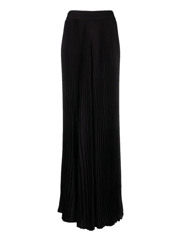 Alice + Olivia Copen Pleated Palazzo Trousers - Black