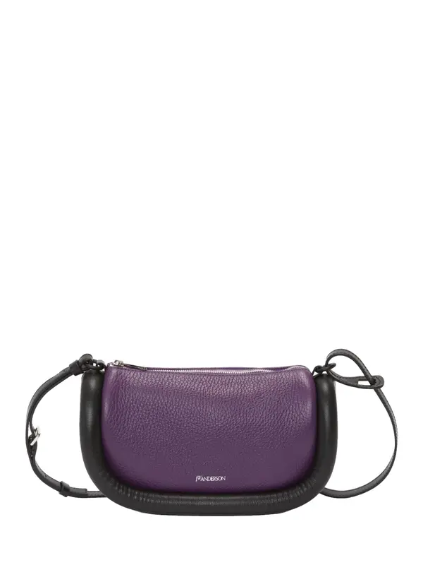 JW Anderson Bumper-12 Leather Crossbody Bag - Purple