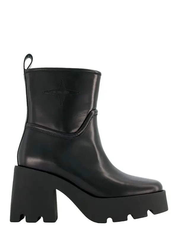 NODALETO Bulla Rainy Leather Boots - Black